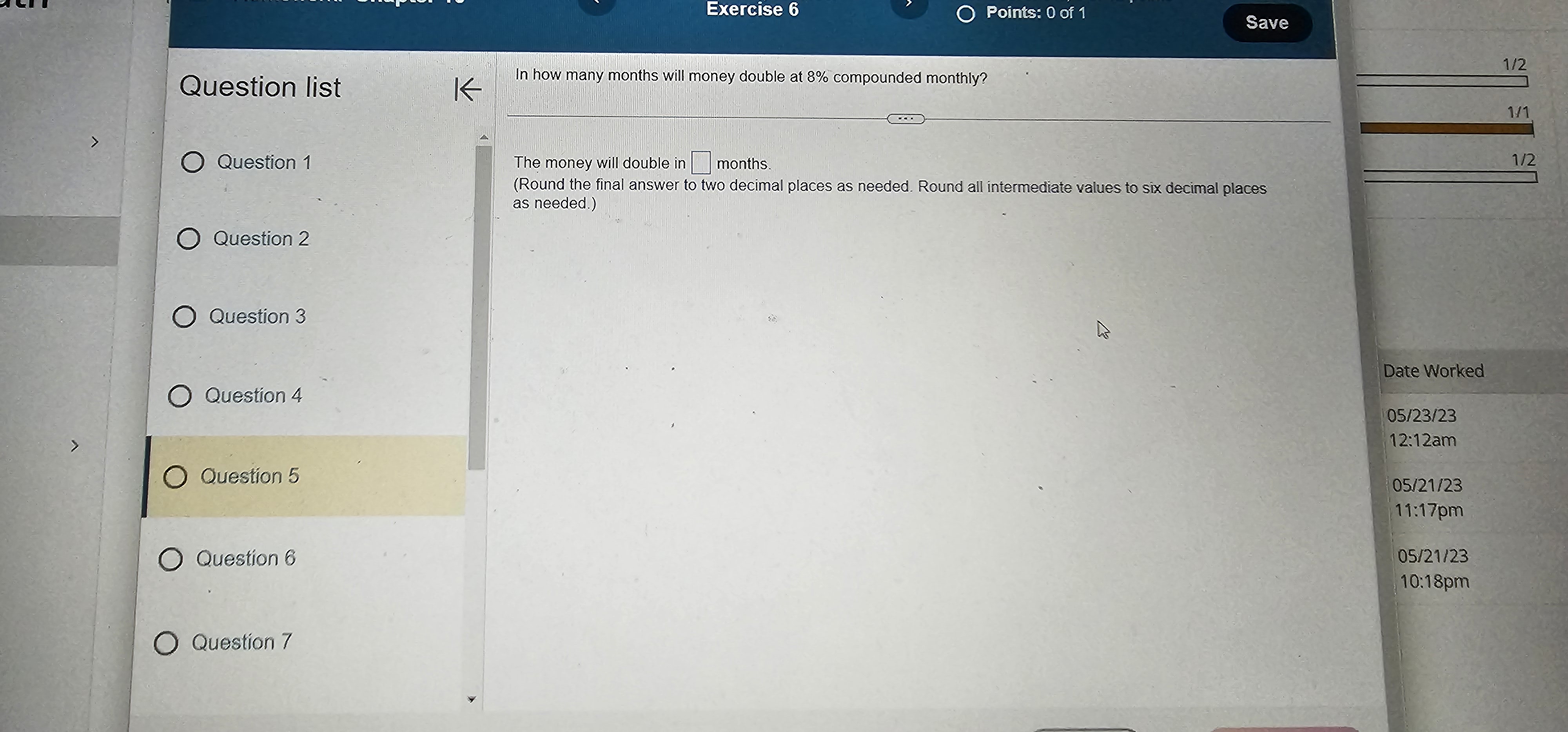 Solved Question list Question 1 Question 2 Question 3 | Chegg.com