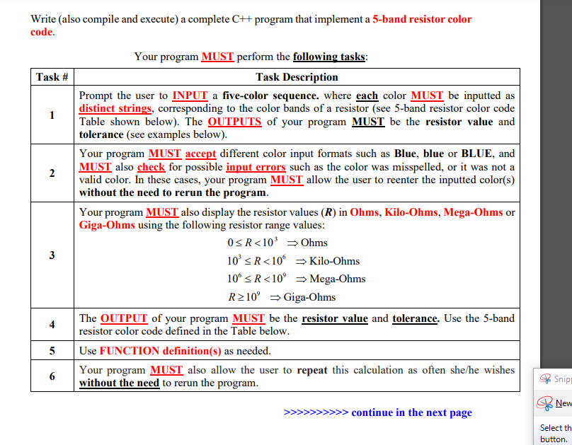 Solved Write (also compile and execute) a complete C++ | Chegg.com