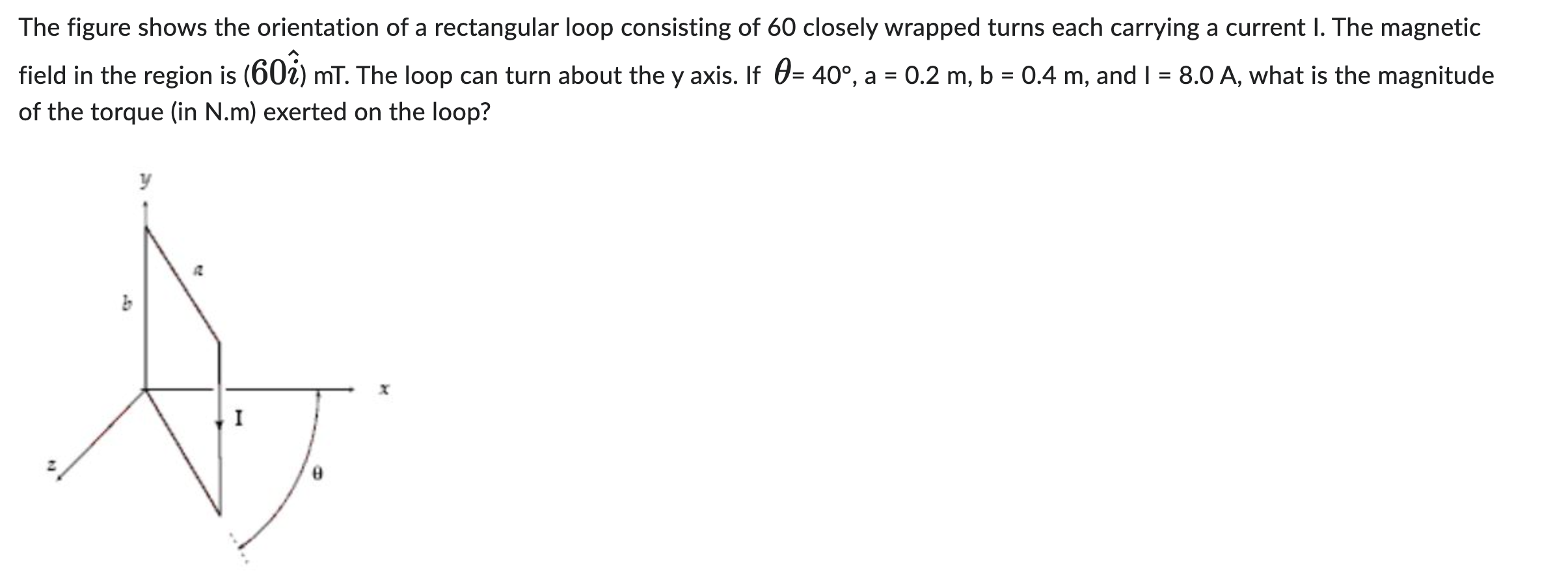 Solved The figure shows the orientation of a rectangular | Chegg.com