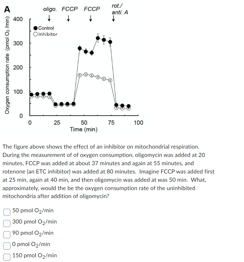 Solved The figure above shows the effect of an inhibitor on | Chegg.com