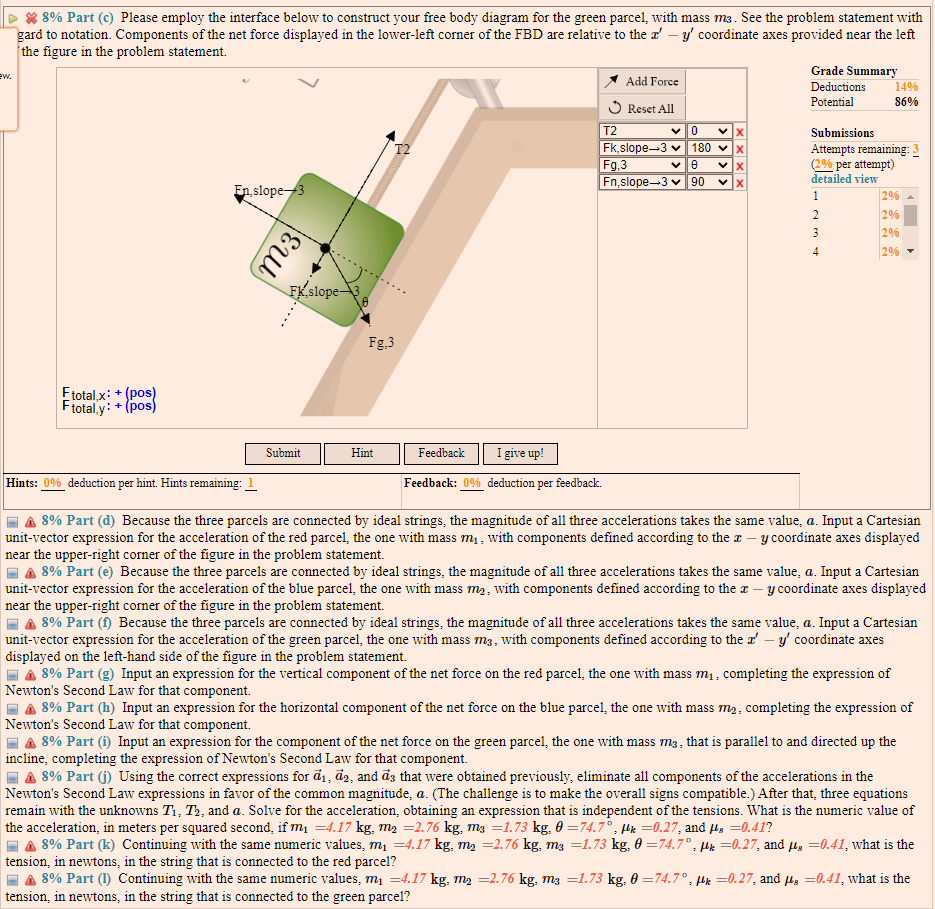 Solved (7\%) Problem 9: Three parcels are connected by | Chegg.com