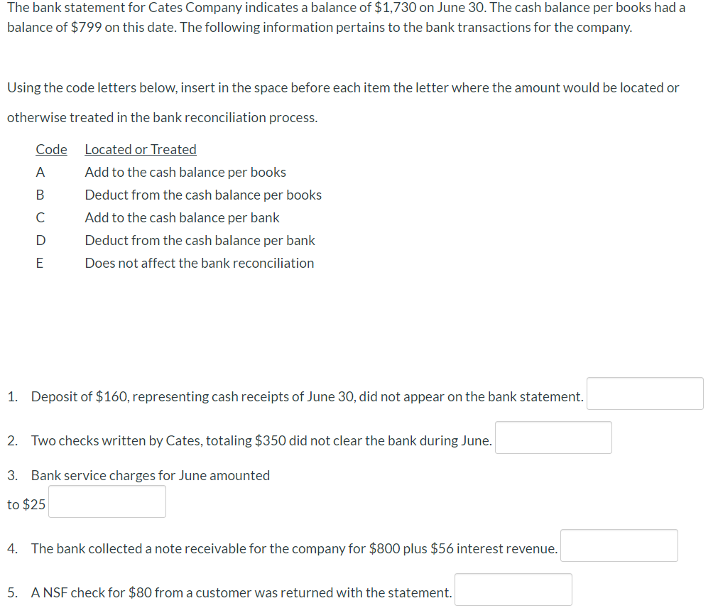 Solved The Bank Statement For Cates Company Indicates A Chegg solved-the-bank-statement-for-cates-company-indicates-a-chegg