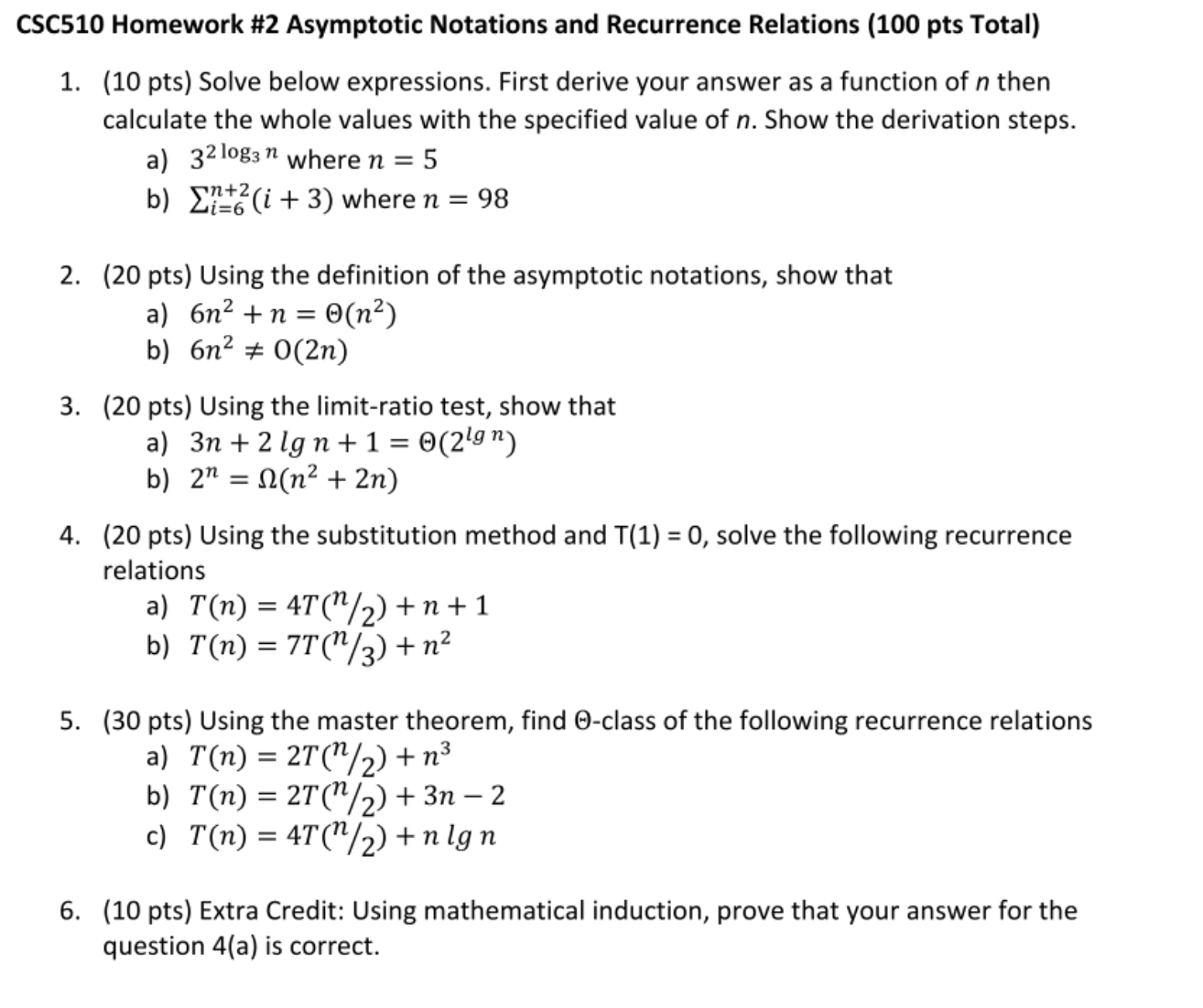 Solved 1. (10 pts) Solve below expressions. First derive | Chegg.com