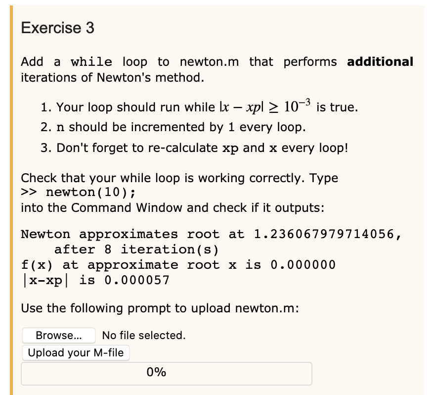 Solved Newton's Method in MATLAB During this module, we are | Chegg.com