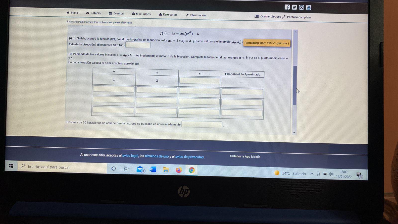Solved We will use the bisection method to find a root of | Chegg.com