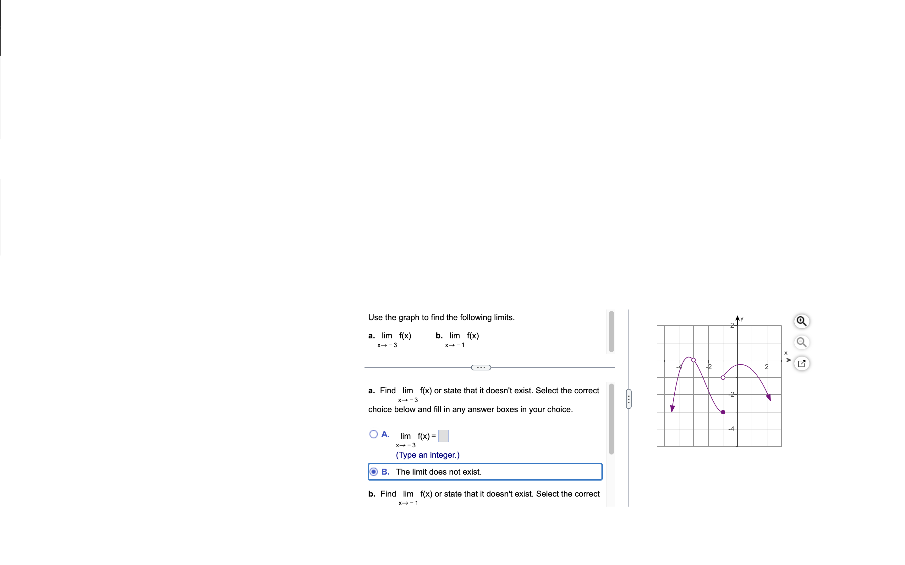 Solved Use the graph to find the following limits. a. | Chegg.com