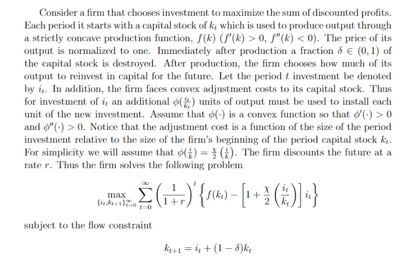 Solved Using dynamic programming, set up the Bellman | Chegg.com