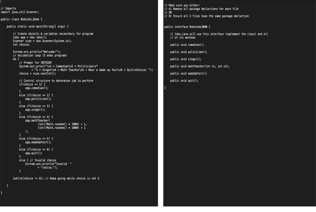Solved CIT130 Lab Assignment 4 Implementing an Interface | Chegg.com