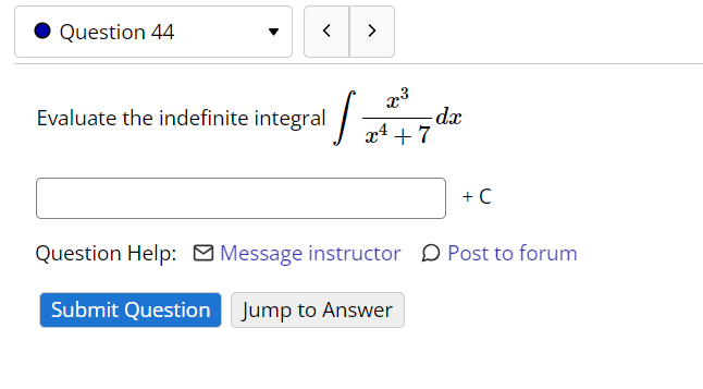 Solved Evaluate the indefinite integral | Chegg.com
