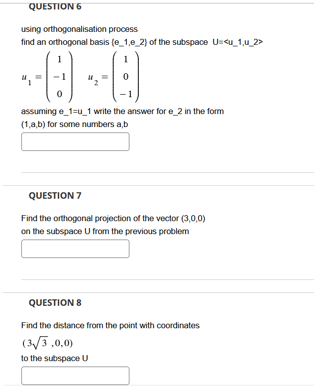 Solved using orthogonalisation process find an orthogonal | Chegg.com