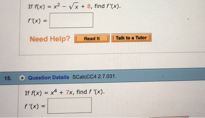 Solved Evaluate The Function At The Indicated Values If An