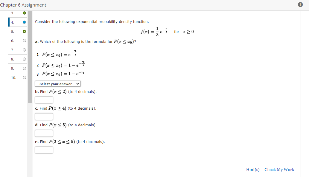 Solved Chapter 6 Assignment Consider the following | Chegg.com