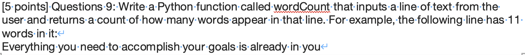Solved Write A Python Function Called Wordcount That Inputs 