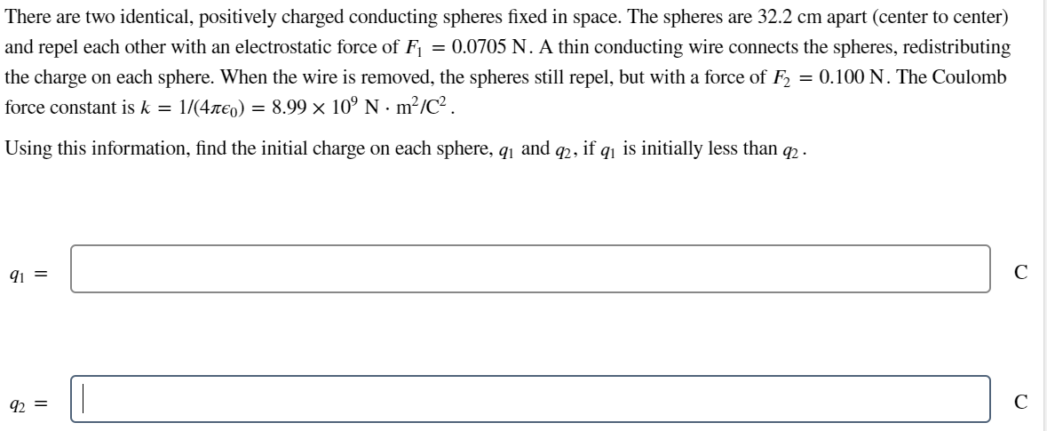 Solved There are two identical, positively charged | Chegg.com