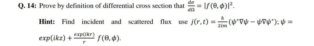 Solved do dΩ = Q. 14: Prove by definition of differential | Chegg.com