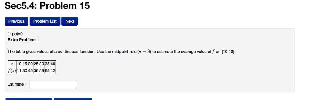 Solved Sec5.4: Problem 15 Previous Problem List Next (1 | Chegg.com