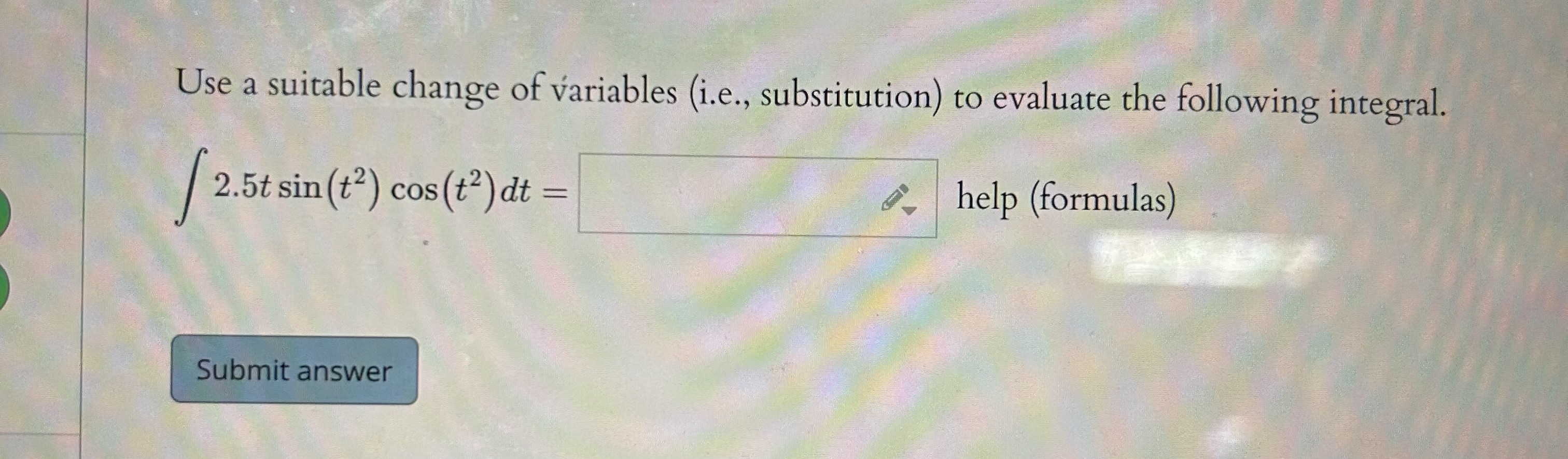 Solved Use a change of variable (i.e., ﻿substitution) ﻿to | Chegg.com