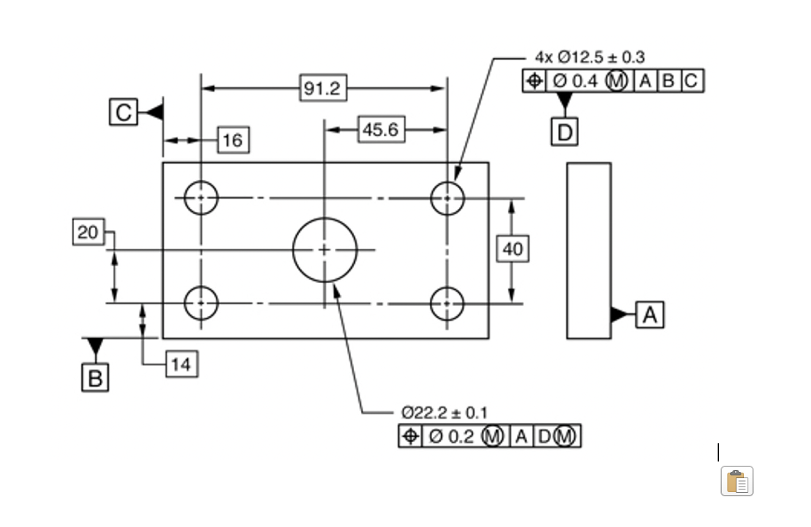 Solved Please do an in depth analysis of GD& T for this | Chegg.com