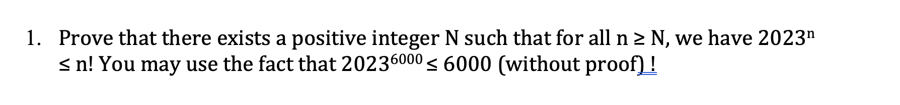 Solved Prove that there exists a positive integer N such | Chegg.com