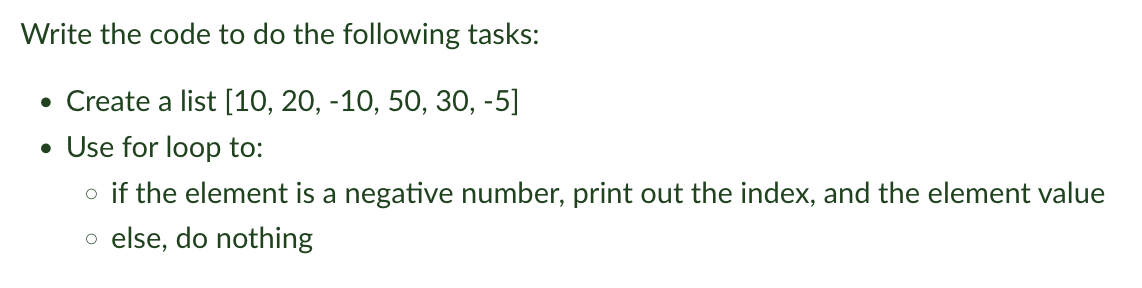 Solved Write the code to do the following tasks: - Create a | Chegg.com