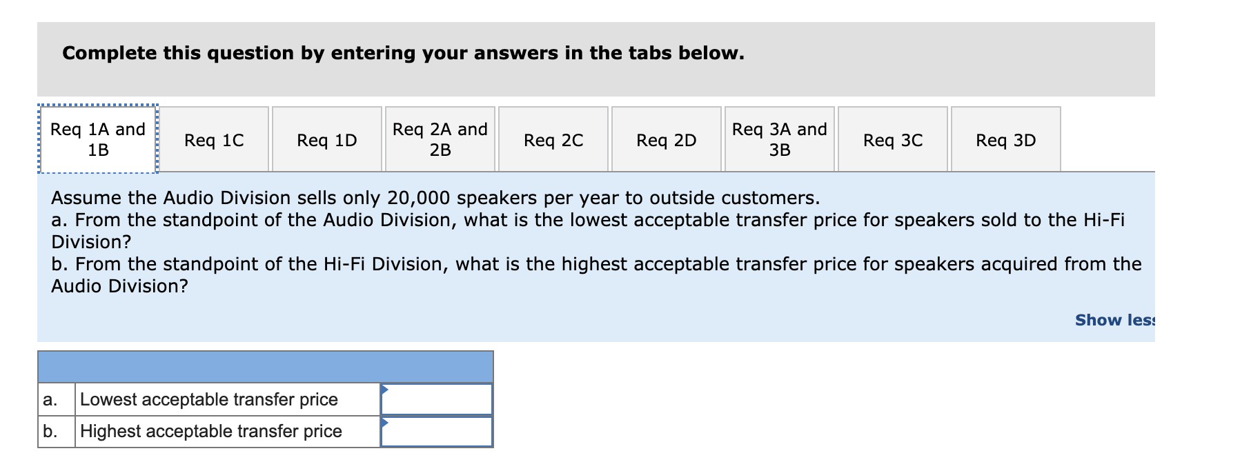 Solved Exercise 11-3 (Algo) Transfer Pricing Basics (LO11-3] | Chegg.com