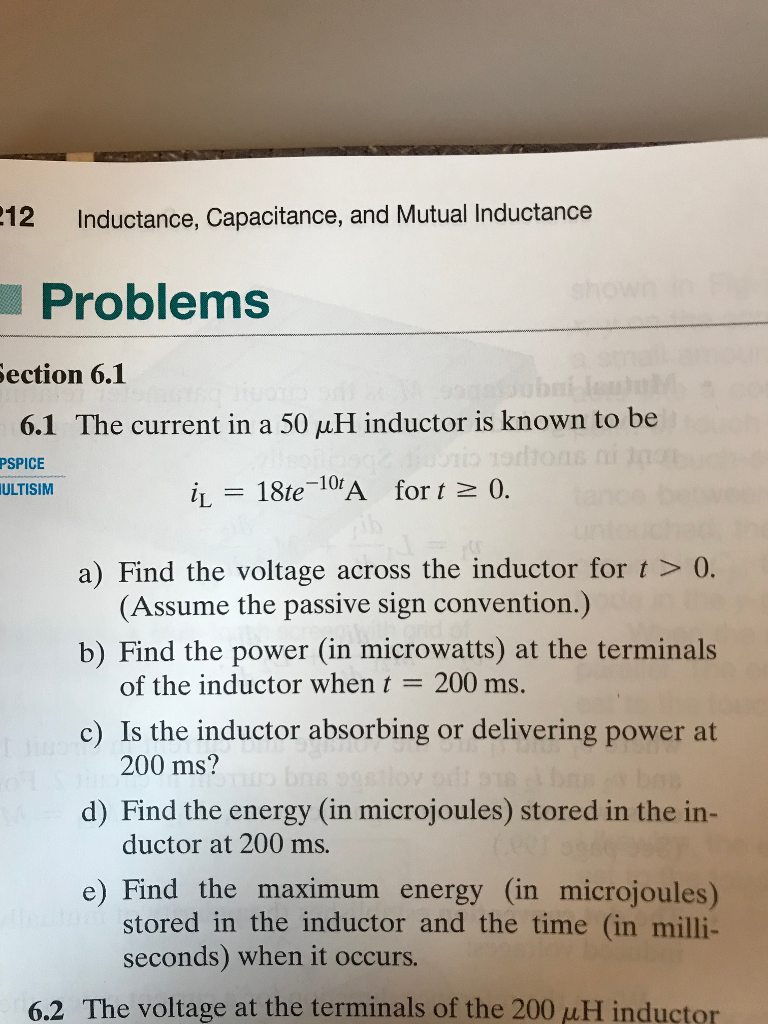 Solved 12 Inductance, Capacitance, and Mutual Inductance | Chegg.com