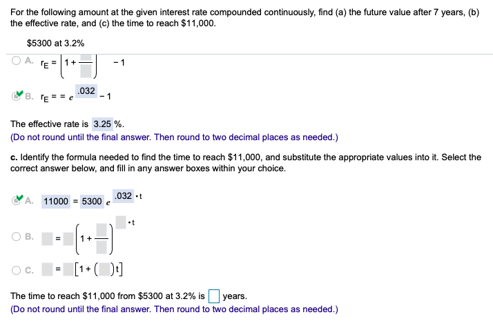 Solved For the following amount at the given interest rate | Chegg.com