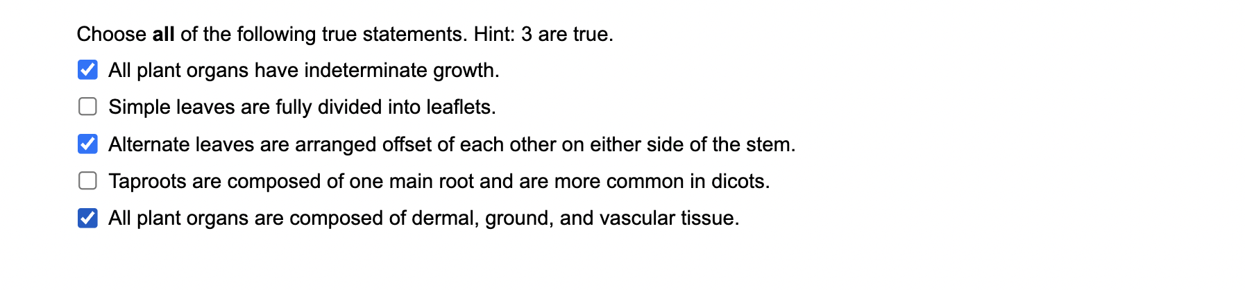 Solved Choose all of the following true statements. Hint: 3 | Chegg.com