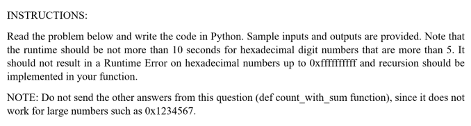 Solved INSTRUCTIONS: Read the problem below and write the | Chegg.com