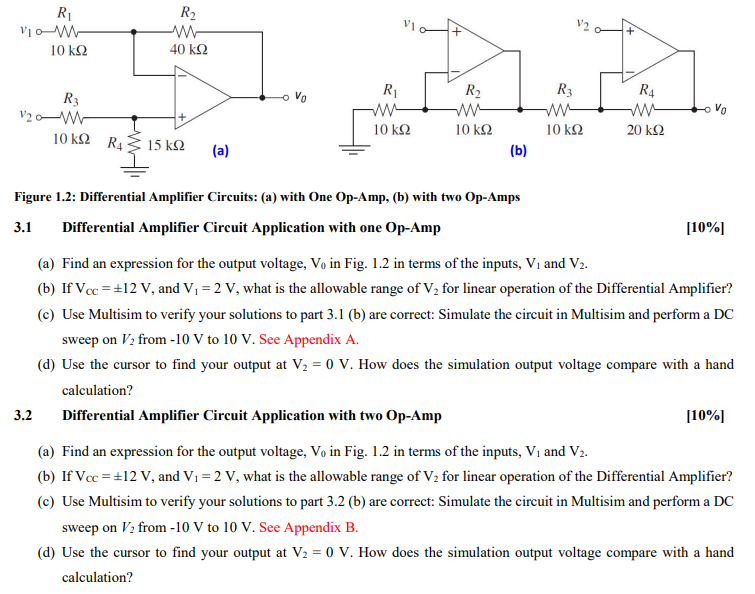 Solved R2 R VIO-W 10 ΚΩ w 40 k2 R1 W- 10 k2 R3 V2_W 10 ΚΩ | Chegg.com