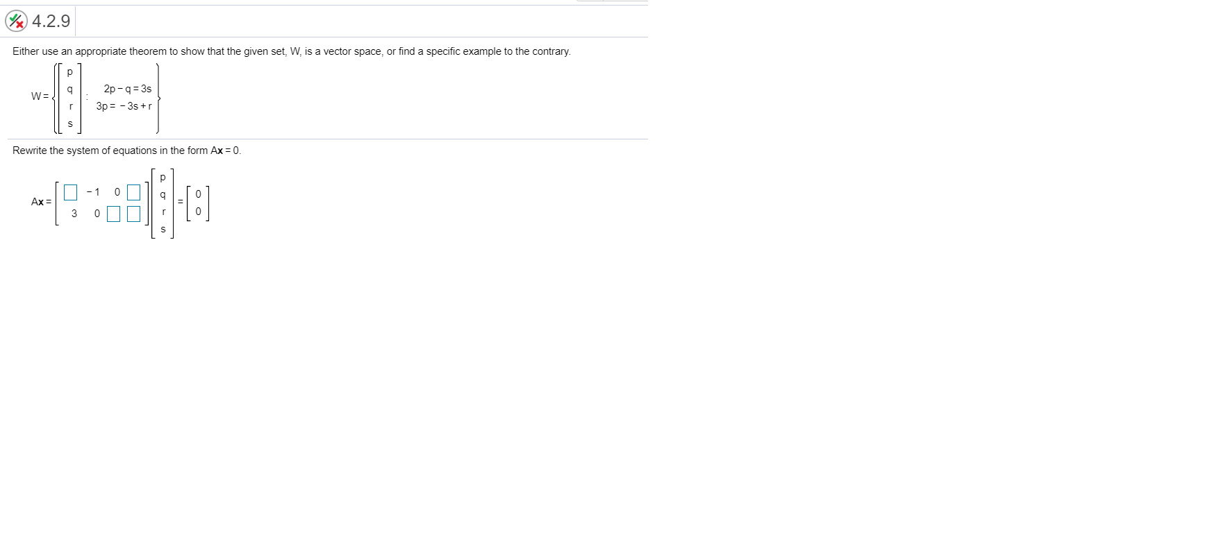 Solved 2x 4.2.9 Either use an appropriate theorem to show | Chegg.com
