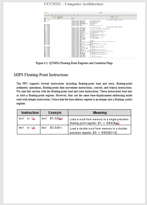 Solved Lab 8-Floating points in MIPS In this lab, we will go | Chegg.com