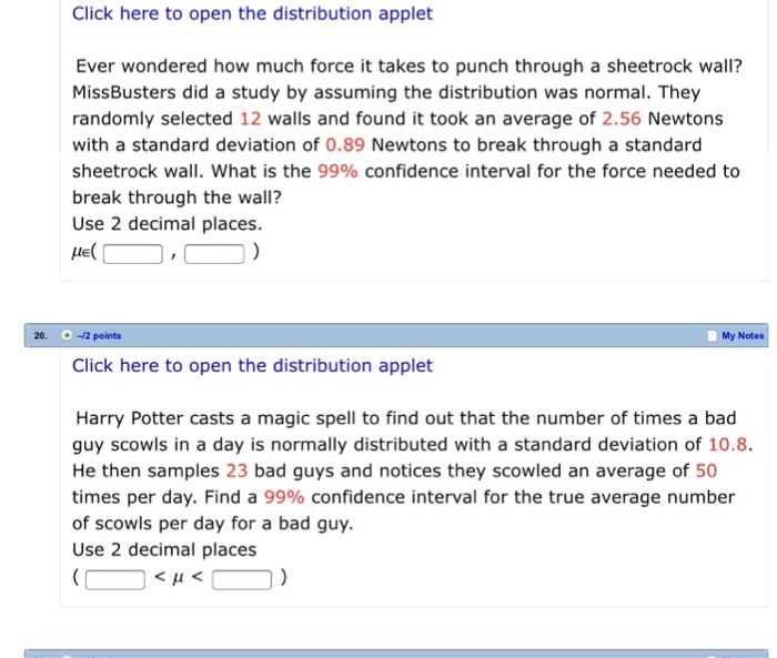 Solved Click here to open the distribution applet Ever | Chegg.com