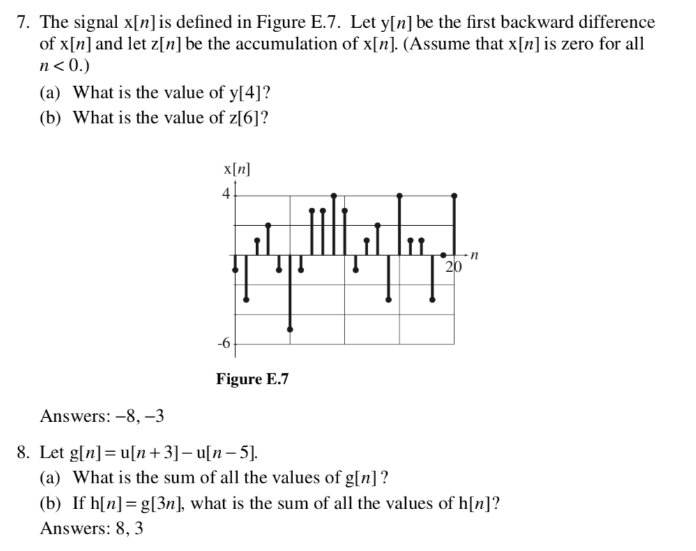 Solved Hi can you help me solve the following Signals and | Chegg.com