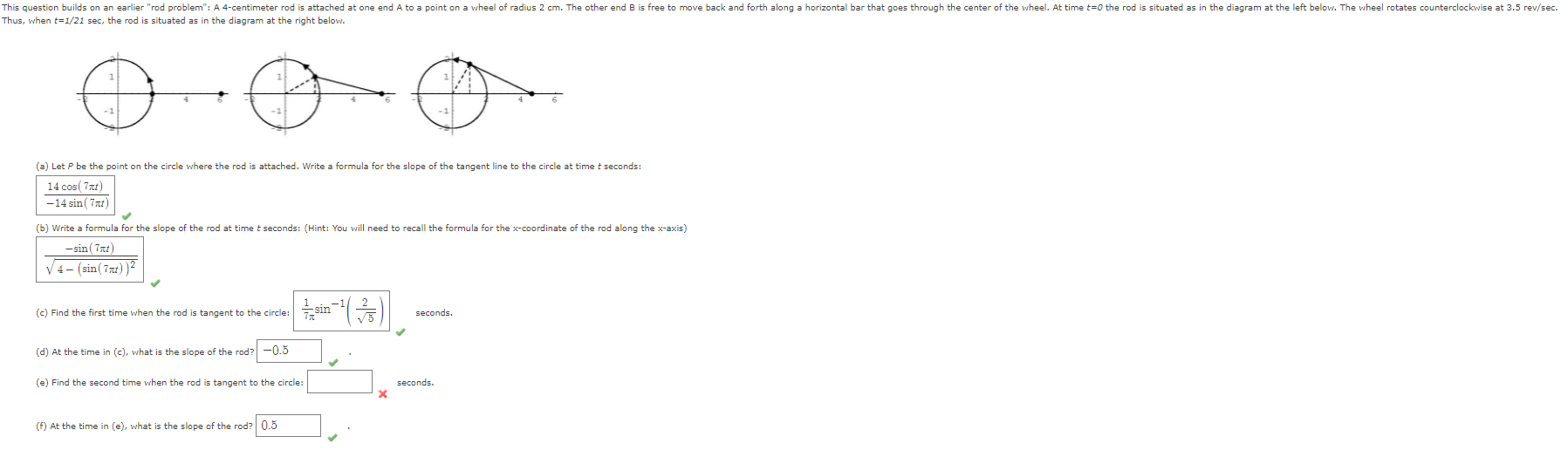 Solved This question builds on an earlier "rod problem": A | Chegg.com