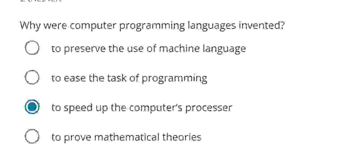 Solved Why Were Computer Programming Languages Invented to Chegg Solved Why Were Computer Programming Languages Invented to Chegg