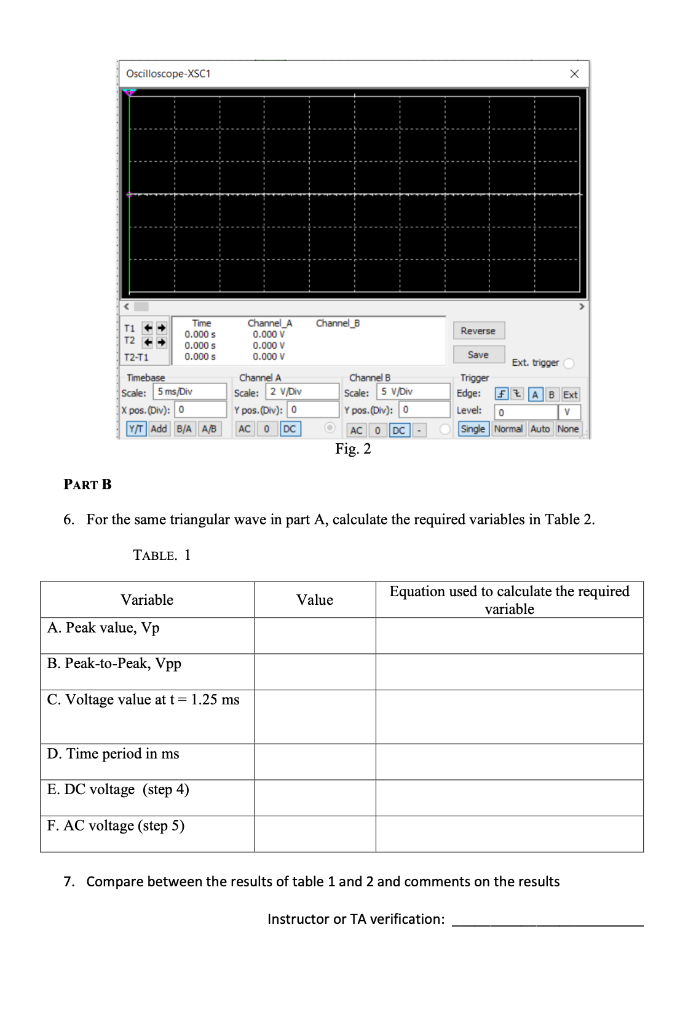 Solved Experiment A1 - AC Signal OBJECTIVES • Use function | Chegg.com