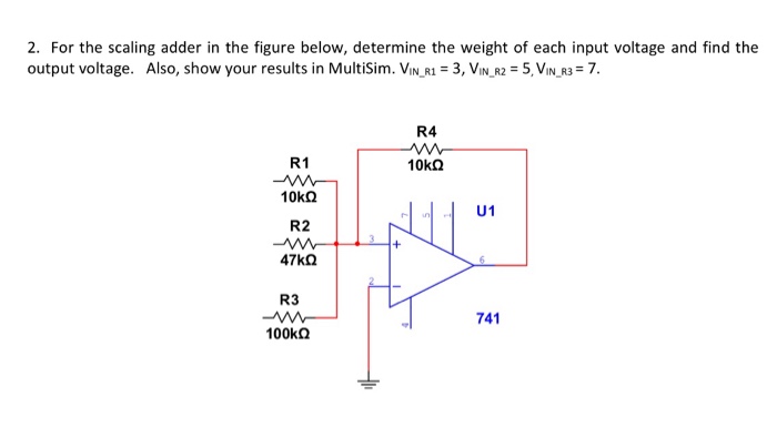 Solved For the scaling adder in the figure below, determine | Chegg.com