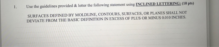 Solved 1. Use the guidelines provided & letter the following | Chegg.com
