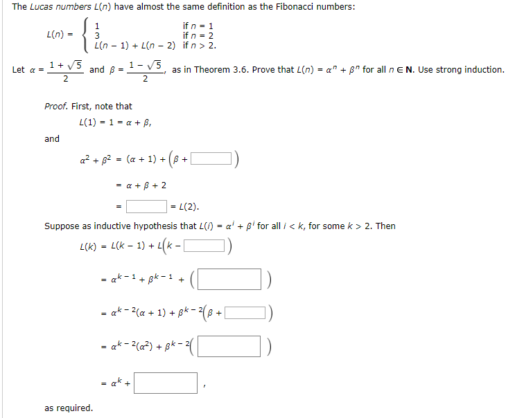 Solved The Lucas numbers L(n) have almost the same | Chegg.com