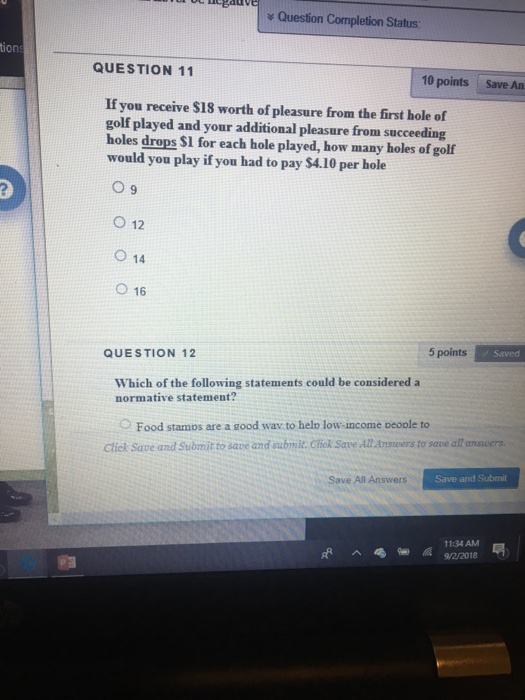 Solved Question Completion Status: tion QUESTION 11 10 | Chegg.com