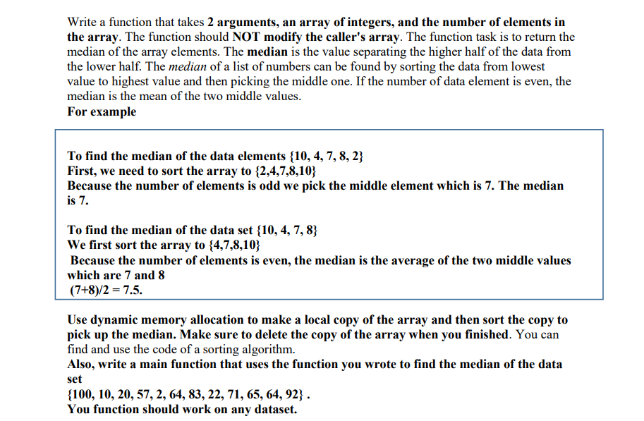 Solved Write a function that takes 2 arguments, an array of | Chegg.com