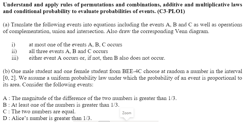 Solved Understand and apply rules of permutations and | Chegg.com