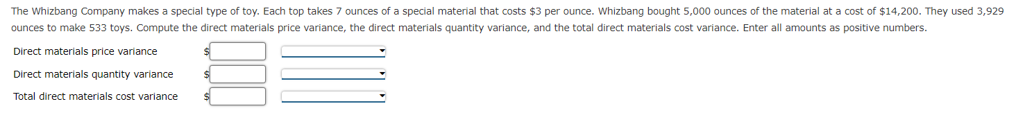 Solved Direct materials price variance Direct materials | Chegg.com
