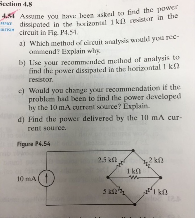 Solved ection 4.8 ssume you have been asked to find the | Chegg.com