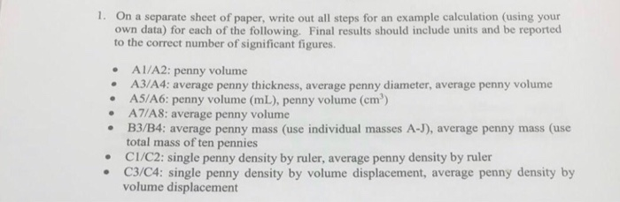 1. On a separate sheet of paper, write out all steps | Chegg.com