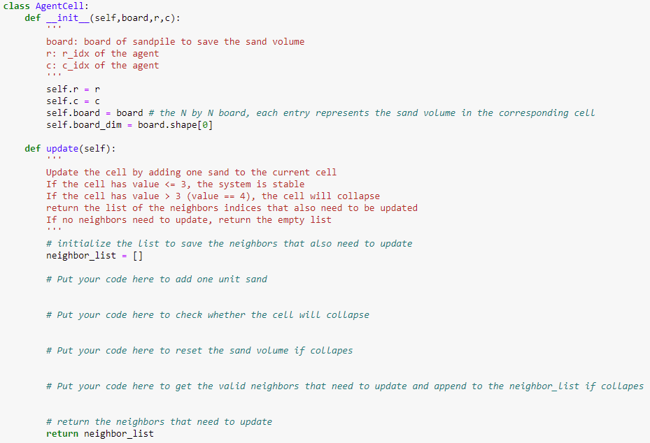 In summary, each cell of the board has one agent to | Chegg.com