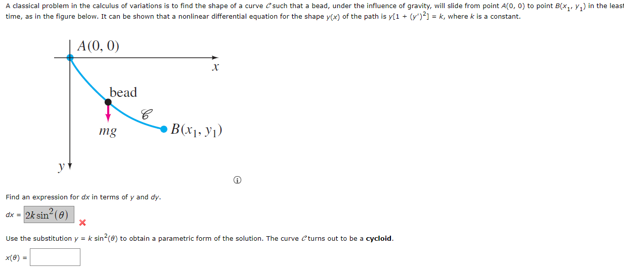 Solved A classical problem in the calculus of variations is | Chegg.com