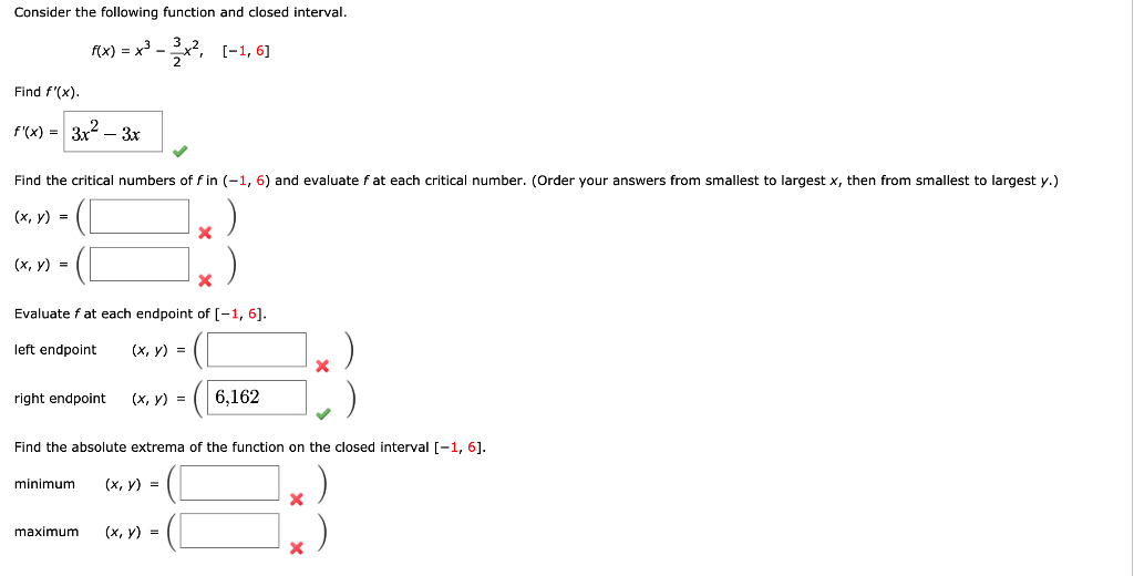 Solved Consider The Following Function And Closed Interval 0680