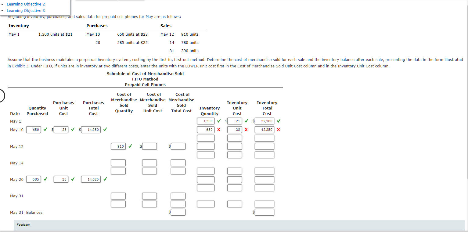 Solved Learning Objective 2Learning Objective 3Beginning | Chegg.com Solved Learning Objective 2Learning Objective 3Beginning | Chegg.com